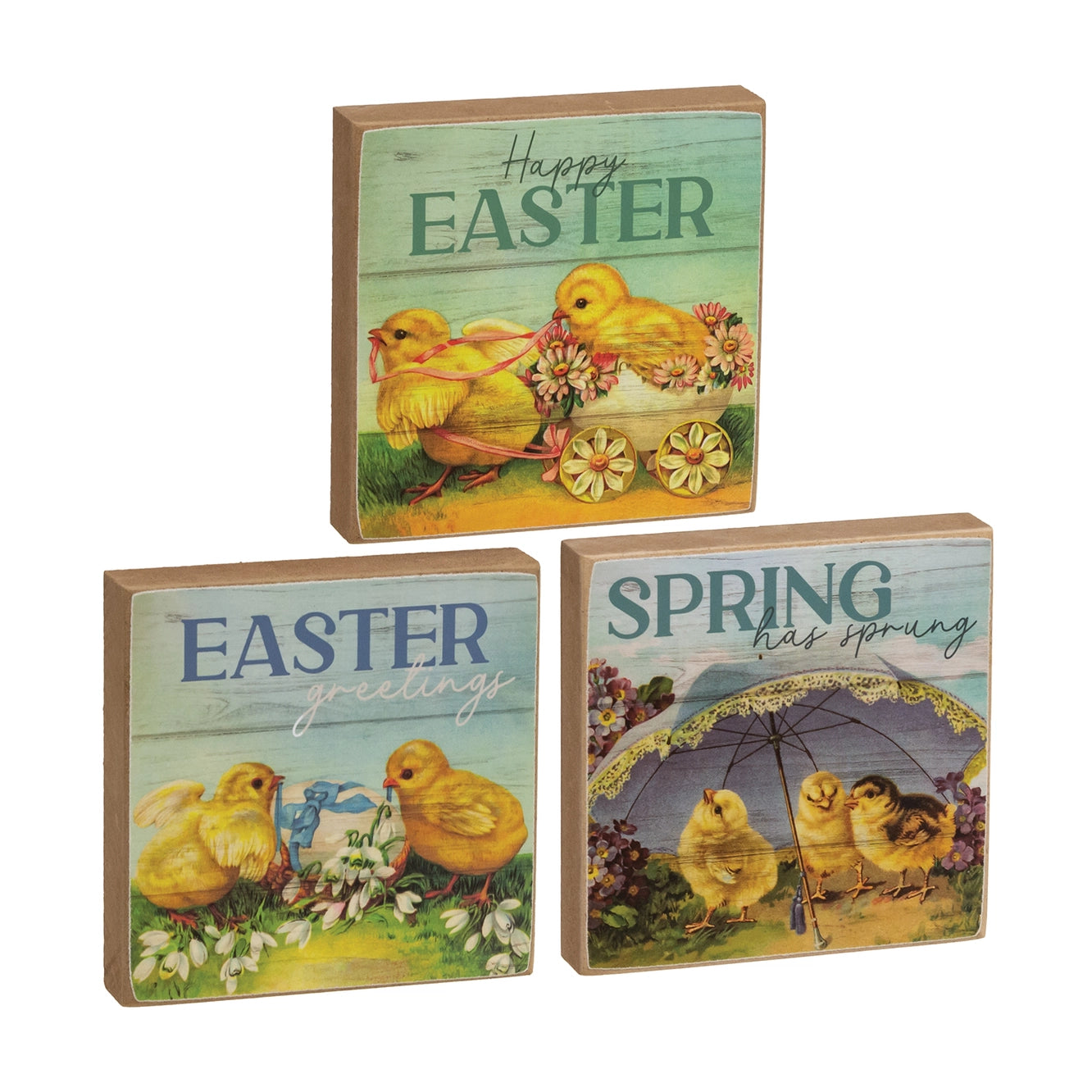 Vintage Chicks Square Block Assorted – The Christmas Nest